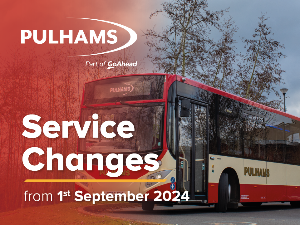Service Changes from 1st September 2024 - Pulhams Coaches : Pulhams Coaches