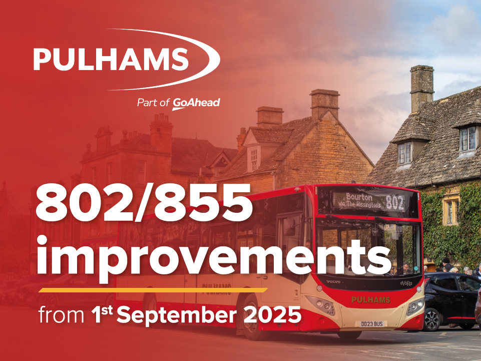 Improvements to services 802 and 855 from 1st September 2025 - Pulhams ...