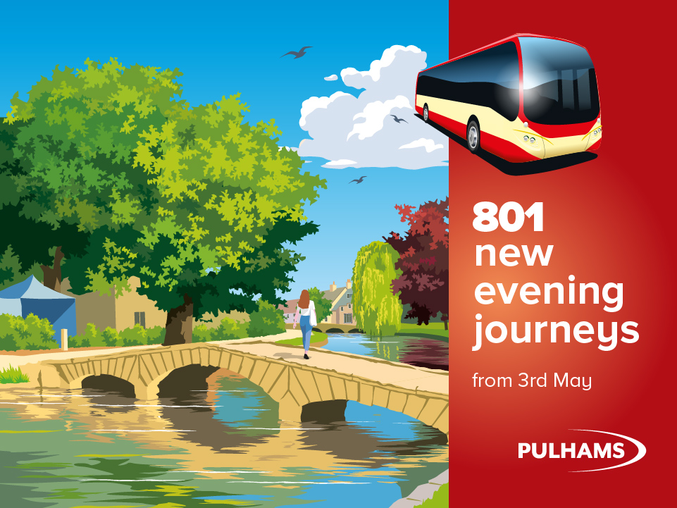 New evening journeys on service 801 from 3rd May 2026 - Pulhams Coaches ...